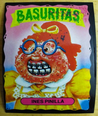 Rare Chile Basuritas Error Card #75 Ghastly ASHLEY / Acne AMY Garbage ...