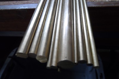 BRASS ROD 10 MM or 25/64 INCH DIA X 300 MM LENGTH , FREE CUTTING BRASS ...
