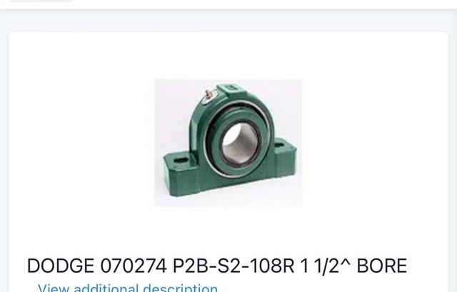 Dodge P2B-S2-108R Pillow Block Bearing 1-1/2" Shaft P2BS2108R for sale ...