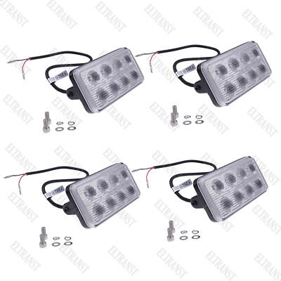 4Pcs Led Work Light V0511-53510 for Kubota SVL65-2 SVL65-2C SVL75 SVL75 ...