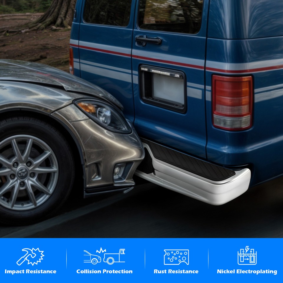 Rear Step Bumper For 1992-2014 Ford Econoline Van E-150 E-250 E-350 E ...