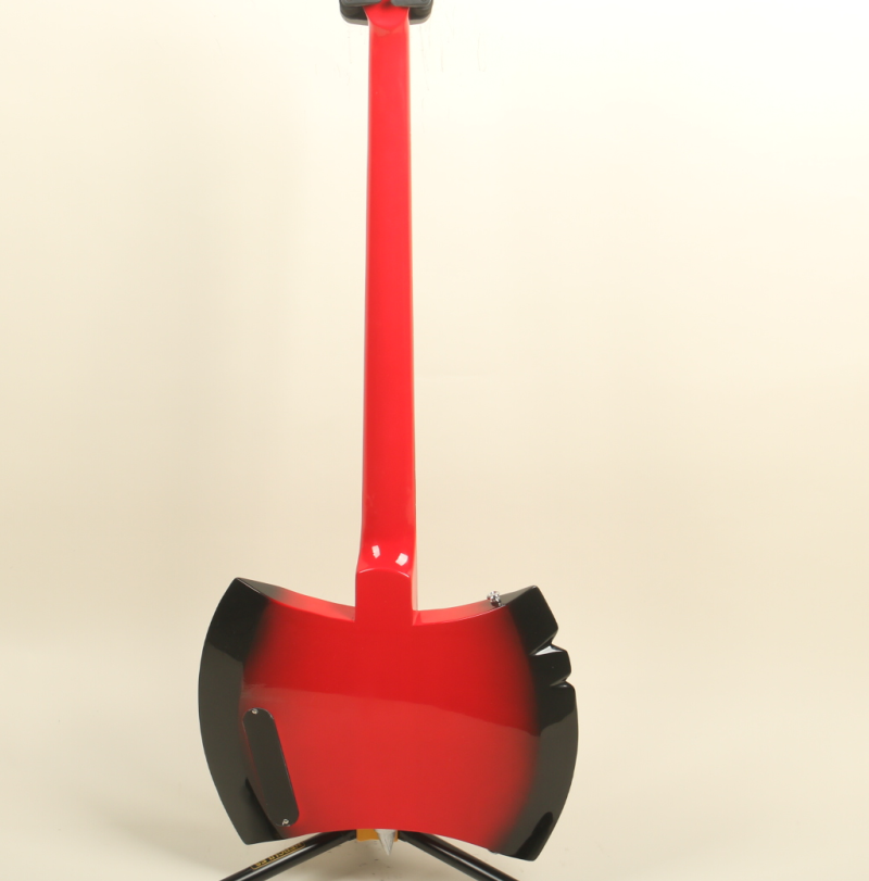 Custom Axe Electric Bass Guitar 4-string Red Color with Awl Chrome ...