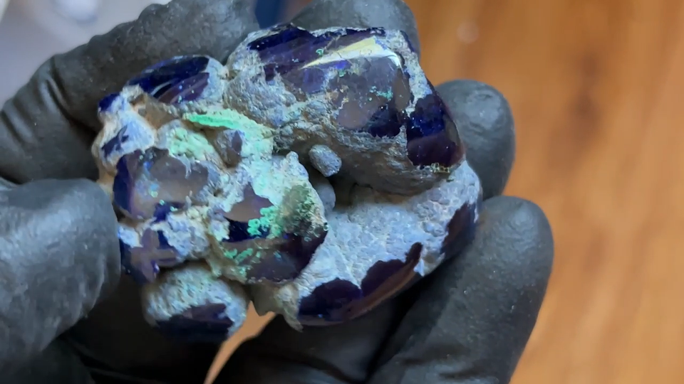 Bisbee Azurite Ultra Rare Partially Faced Hard Gem Grade Specimen Rough ...