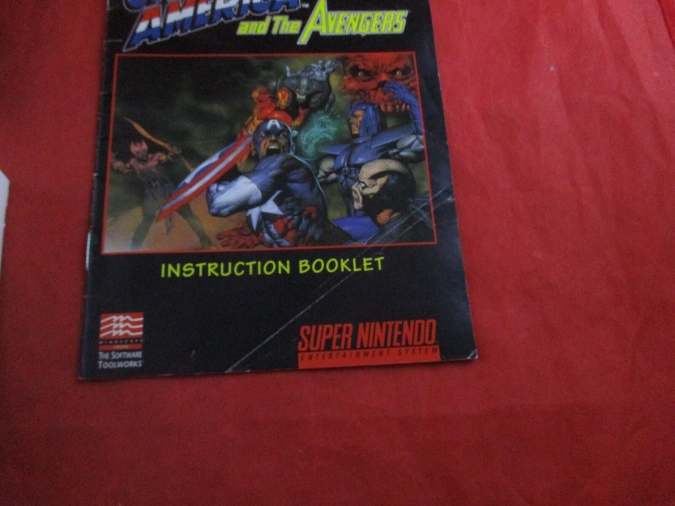 Mindscape Captain America and The Avengers | Super Nintendo SNES ...