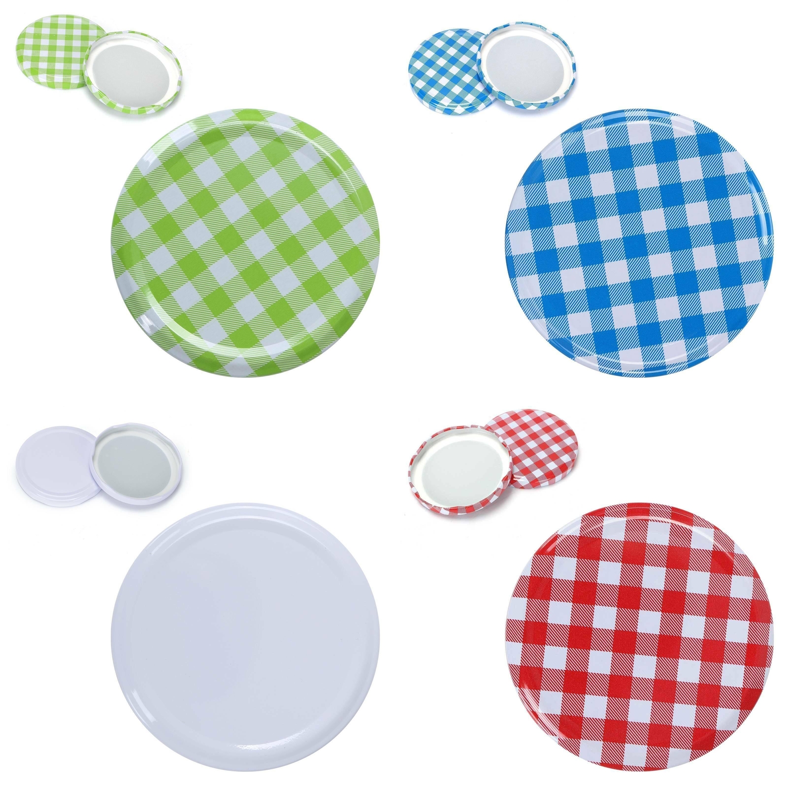 Jam Jar 10pcs Twist Off Cap Caps Lid Lids Colour Mix Pattern Graphic ...