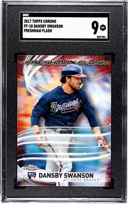 2017 Topps Chrome FF18 Dansby Swanson FF ROOKIE SGC 9 MINT RC | eBay