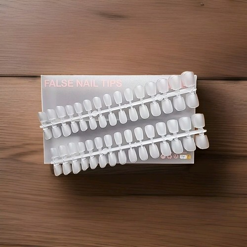 510Pcs Short Round Nail Tips - 15 Sizes Full Cover Nail Tips GJNL | eBay
