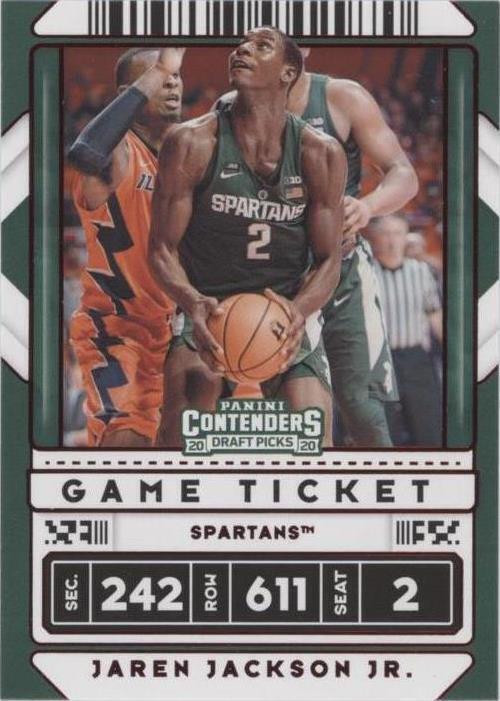 2020-21 Panini Contenders Draft Picks - Variation Jaren Jackson Jr. #45 ...