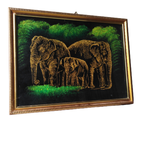 Home Decor Elephant[thumpath rana]Wall Framed Painting Made In Sri ...