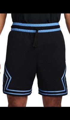 Jordan Sport Diamond Dri-Fit Men Black Blue Shorts DX1487-017 Size ...
