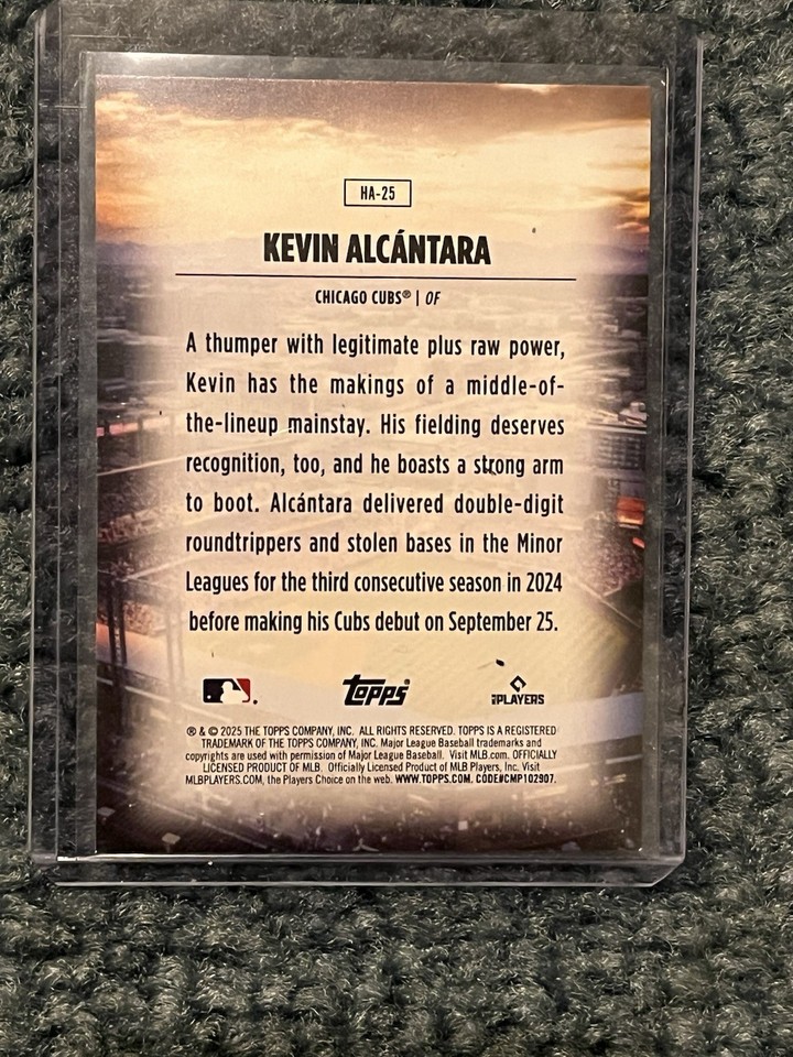 2025 Topps Series 2 MLB Home Field Advantage Kevin Alcantara Rookie SSP ...
