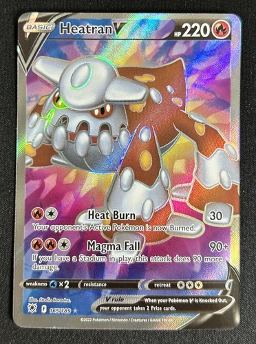 Heatran V 165/189 Astral Radiance Full Art Ultra Rare Pokemon TCG Card ...