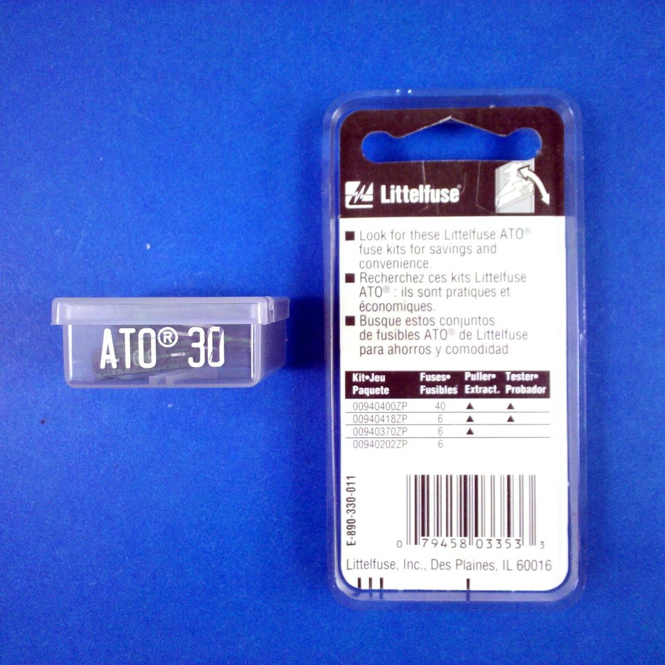 10 Total Lot of 2 packs of 5 Littelfuse 30A ATO Automotive Blade Fuses ATO30BP | eBay