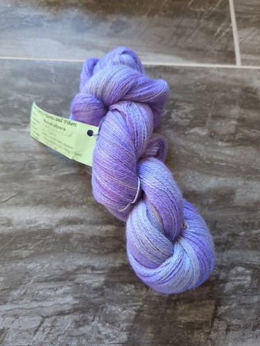 Royal Baby Alpaca Lace 820 Yds Per 100g Violet Linx's Yarns | eBay