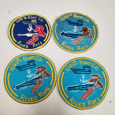 LR0192 Lot of 4 Vietnam Era Navy 1099th River Boat Co patches L2B | eBay