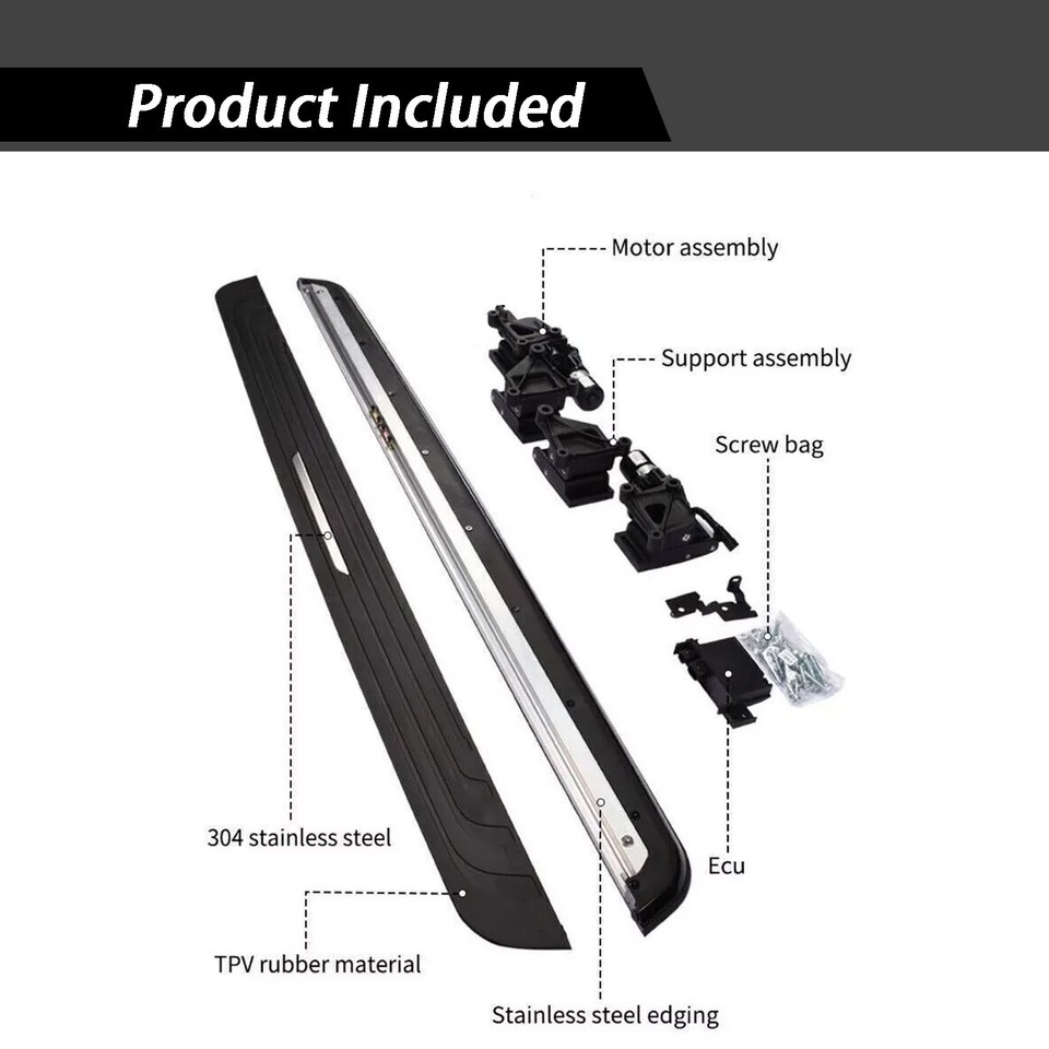 Electric Running Deployable Side Step Board fits for Range Rover SWB ...