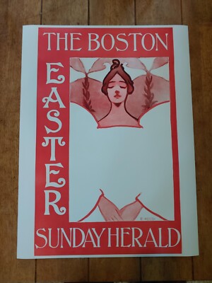 The Boston Easter Sunday Herald Vintage Reprint Ethel Reed Poster ...