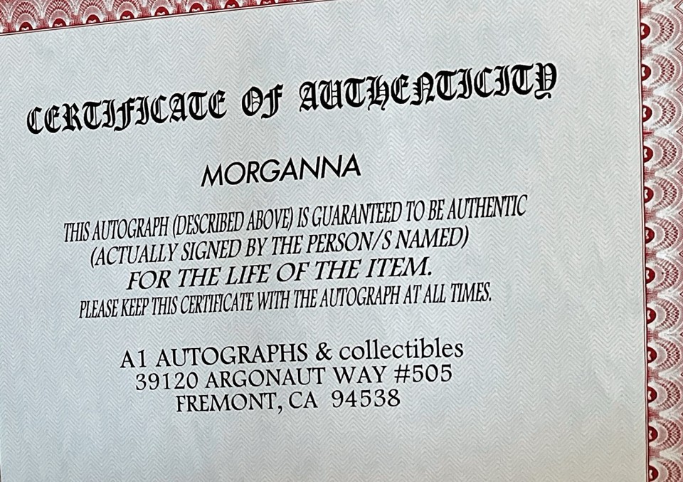 The Kissing Bandit! Autographed photo of Morganna w/COA | eBay