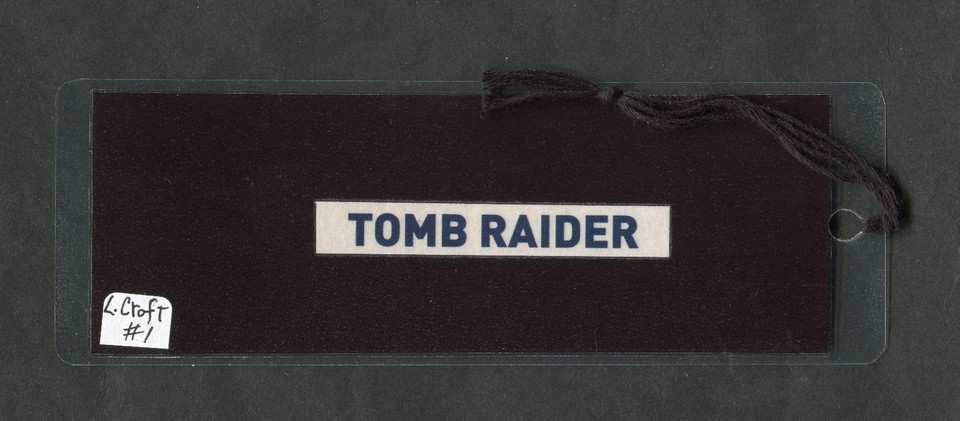 LARA CROFT, TOMB RAIDER DOUBLE SIDED LAMINATED BOOKMARK. NEW! LOT #1 ...