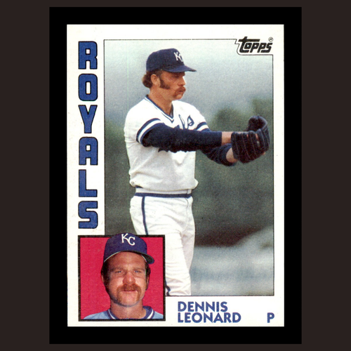 Dennis Leonard #375 1984 Topps Kansas City Royals Baseball Card MLB NM | eBay