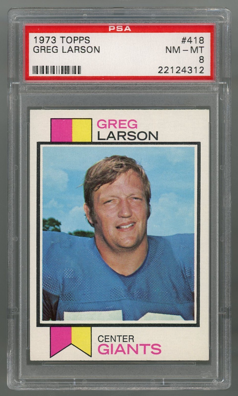 1973 Topps #418 Greg Larson PSA 8 NM-MT #22124312 **TRX0822** | eBay