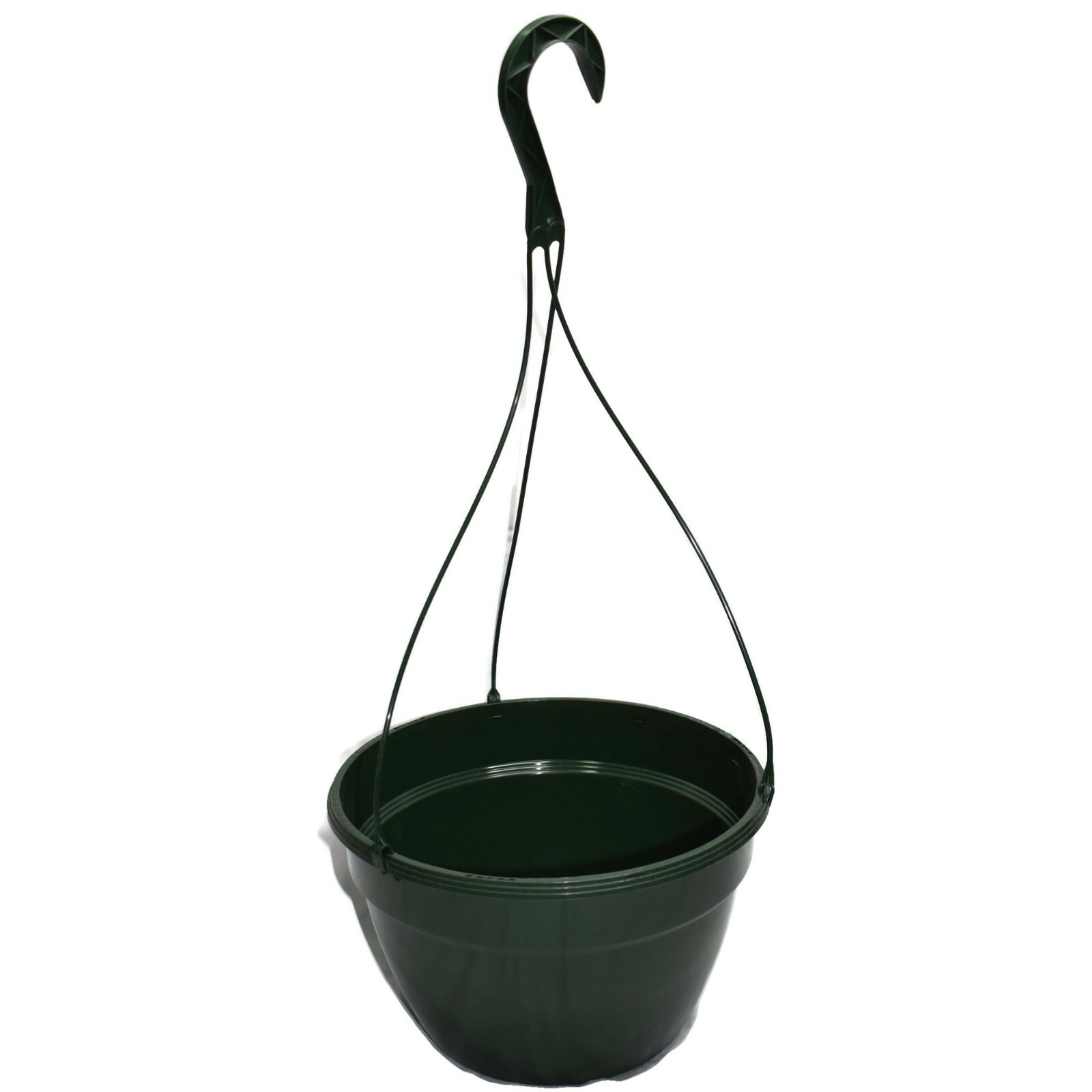 KOBA Green 11" Traditional Trench-Tek Plastic Hanging Basket - Flower ...