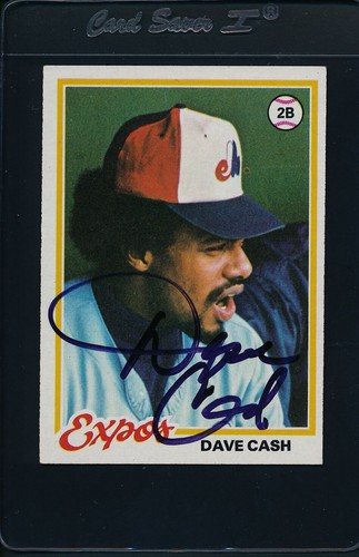 1978 Topps #495 Dave Cash Expos Signed Auto *7649 | eBay
