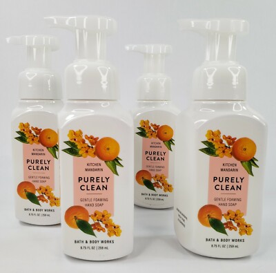 4 Kitchen Mandarin Gentle Foaming Hand Soap Wash Bath Body Works 8.75 ...