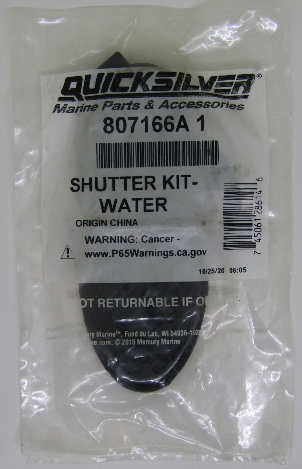 New Quicksilver Mercury Marine Boat OEM Water Shutter Kit Part No ...