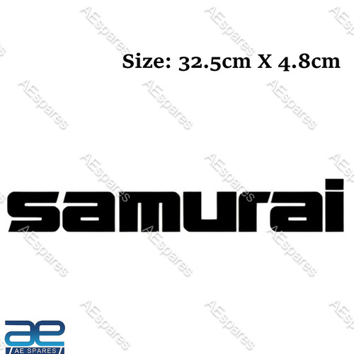 Samurai Tailgate Sticker Decal For Suzuki Samurai 86-95 Size 325mm x ...