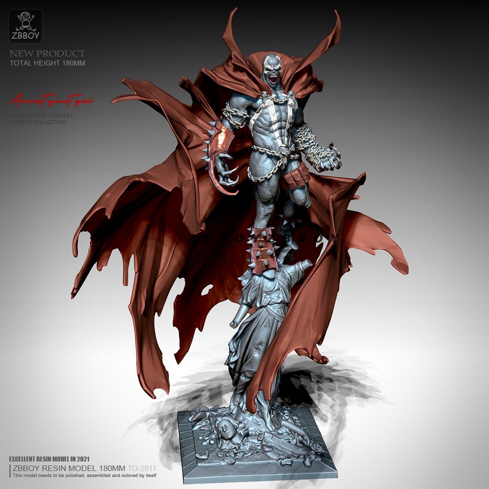 1/24 resin figure model kit H150mm Sci fi characters Spawn Unassembled ...