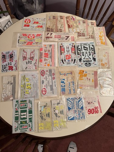 Lot Of 26, 1/24th Scale Waterslide Nascar Decals. | eBay