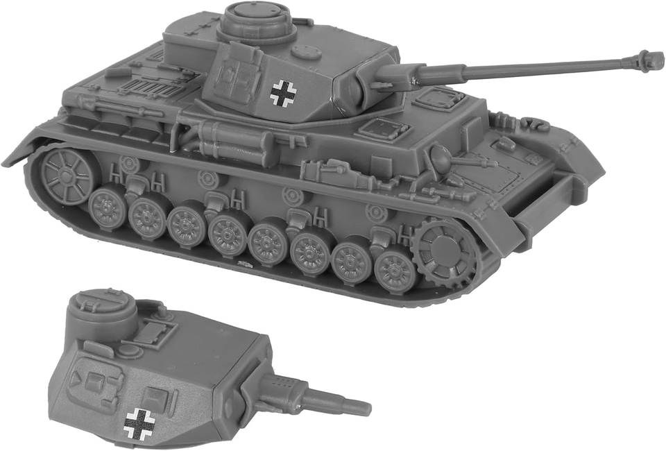 BMC CTS WW2 German Panzer IV Tank - Gray 1:38 Plastic Army Military ...