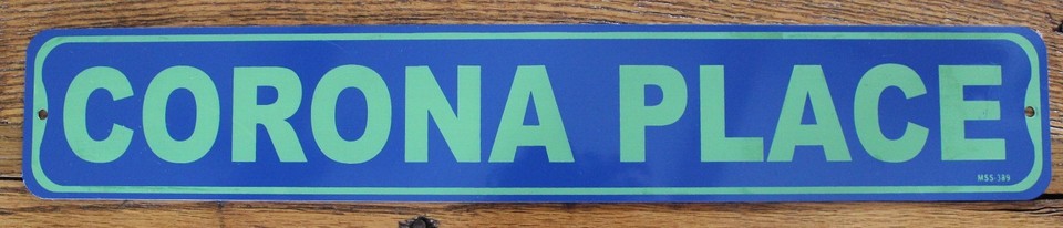 Metal Street Sign Corona Plave Beer Garage Tiki Bar Decor 3"x18" | eBay