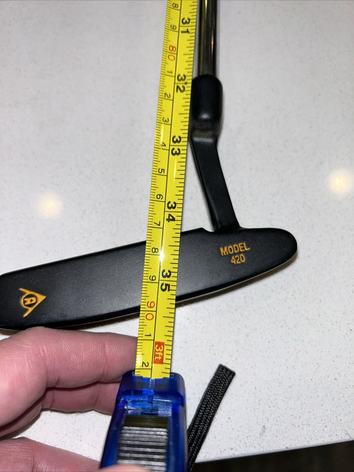 Dunlop Black Max Putter, Model 420, 35" Right-Handed Blade, Steel Shaft ...
