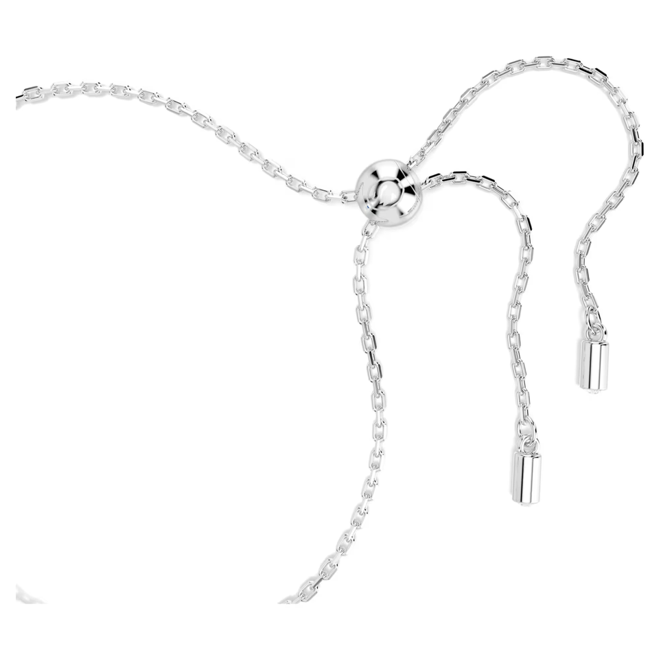 Birthstone bracelet Square cut, September, Blue, Rhodium plated 5692881 ...