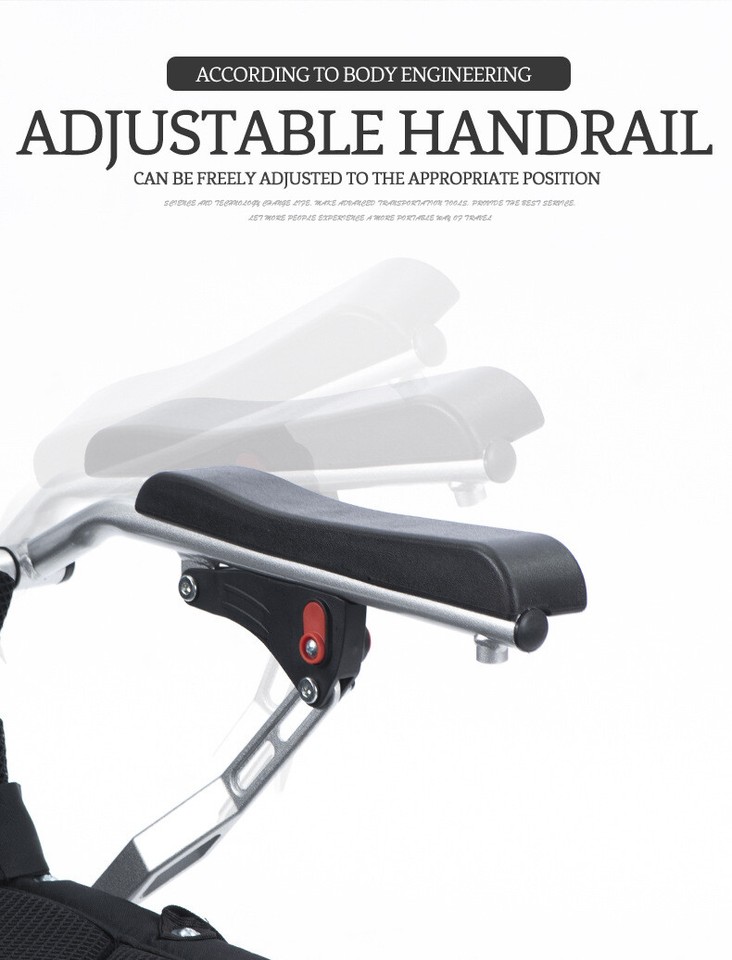 360W Lightweight Foldable Electric Wheelchair 360° Joystick for Adult ...