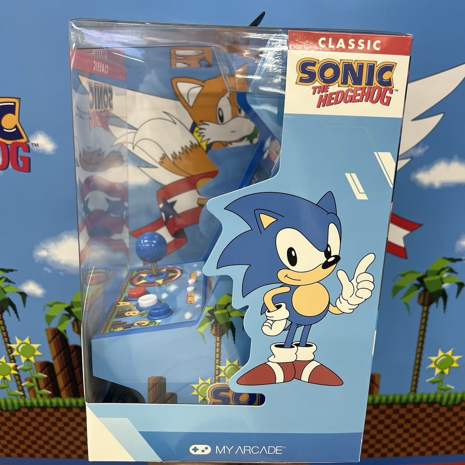 My Arcade Sonic The Hedgehog Mighty Player: 4in1 Arcade Countertop ...