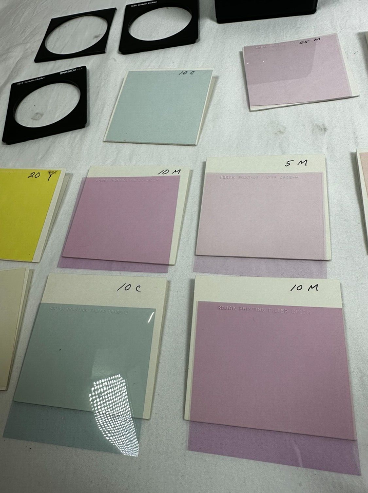 Kodak Color Print Viewing Filter Kit 10 Colors 3"x3" | eBay