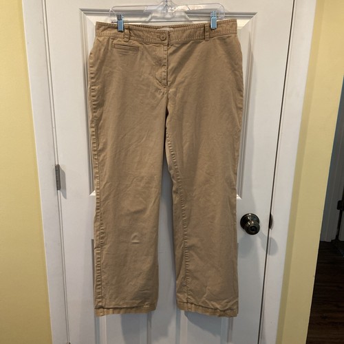 Talbots Women’s Sz 14 Curvy BD1024 Beige Tan Khaki Chinos Flex Stretch ...