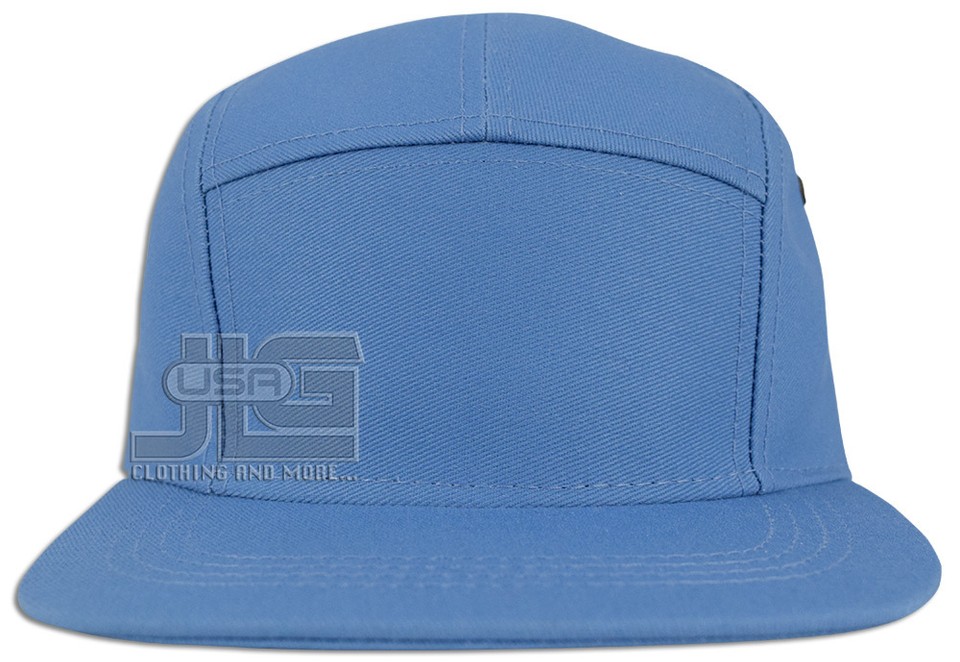 5 Panel Solid Camo Strap-back Adjustable Leather Strap Cap Hat JLGUSA ...