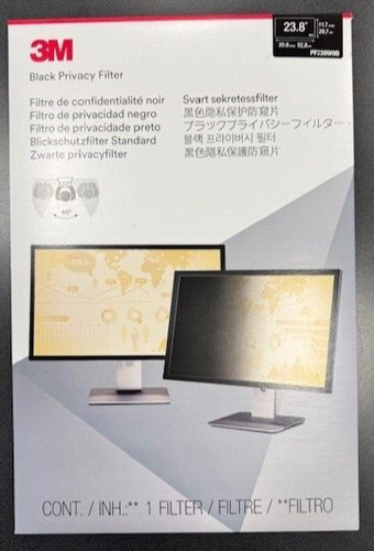 3M PF238W9B Black Privacy Filter for 23.8" Widescreen Monitor for sale ...