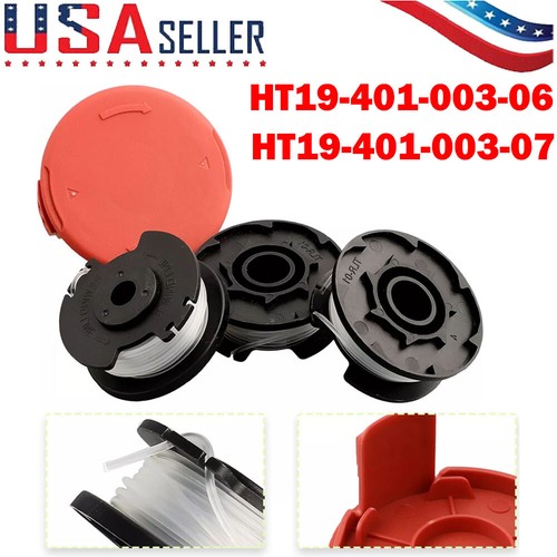 For Hyper Tough Spool Trimmer Line&Cap Cover HT19-401-003-06&HT19-401 ...