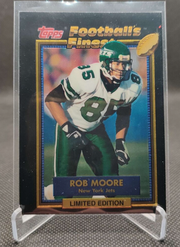 1992 Topps Finest Limited Edition #20 ROB MOORE New York Jets football ...