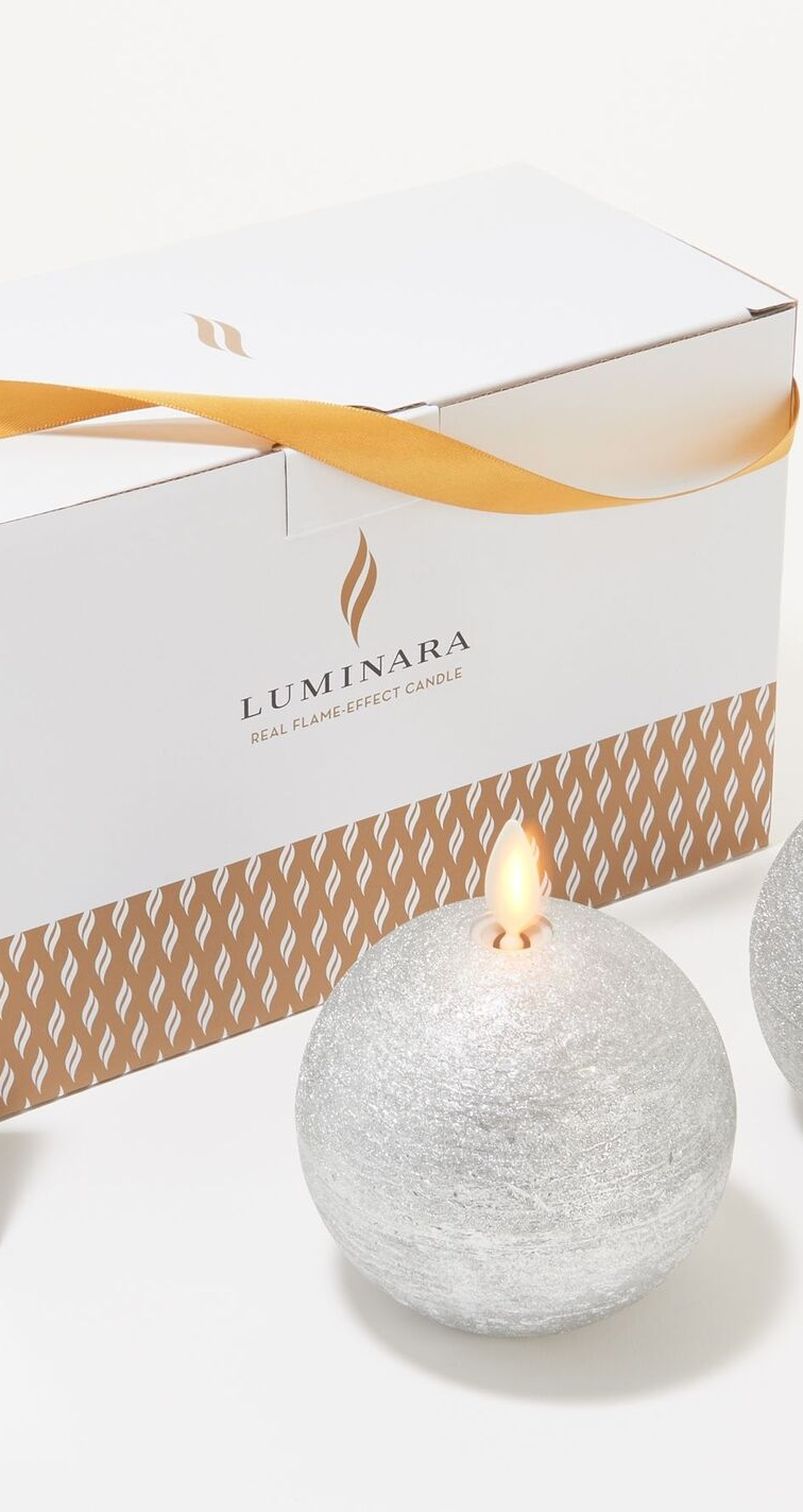 Luminara S/2 Flameless 3" Round Candles W/ Gift Boxes & Remotes Rose ...