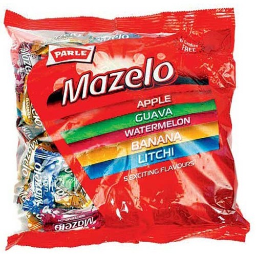 100 Parle Mazelo Apple Guava Watermelon Banana Litchi Flavored Candy ...
