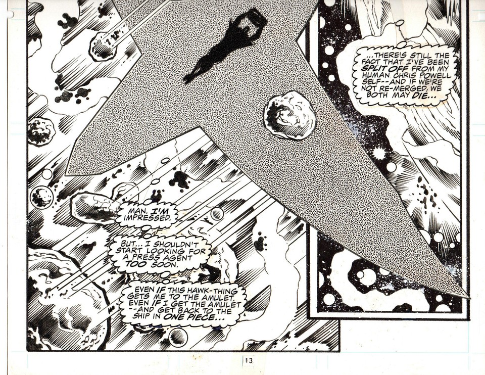 Darkhawk 40 page 9 Marvel Original art Tod Smith Ian Akin Jack Keefer ...