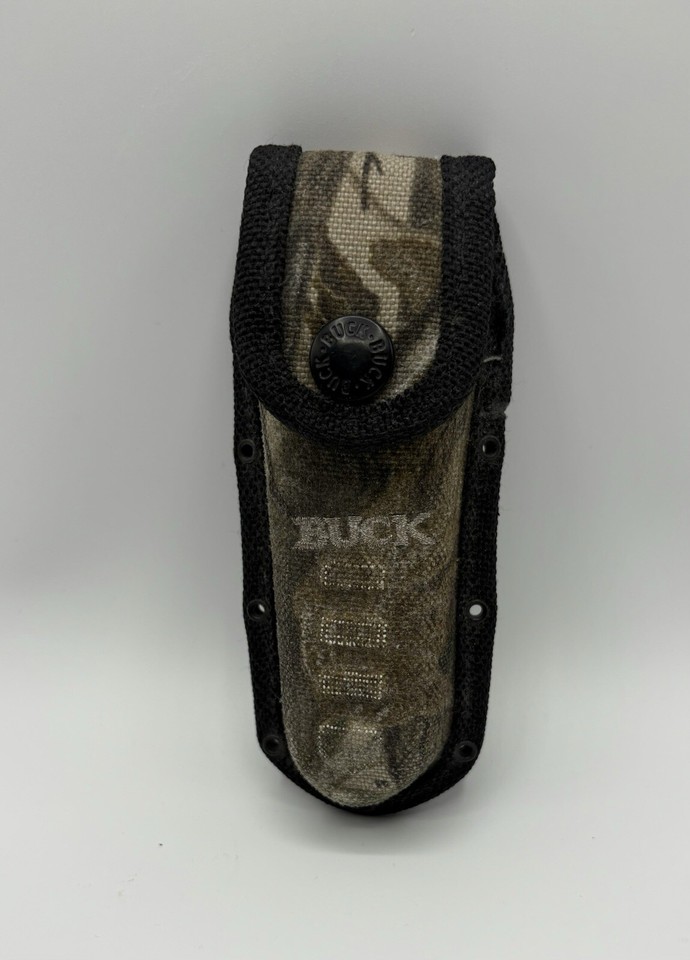 Buck Knife 183 Alpha Crosslock & Case Camo Handles Spear Point And Saw ...