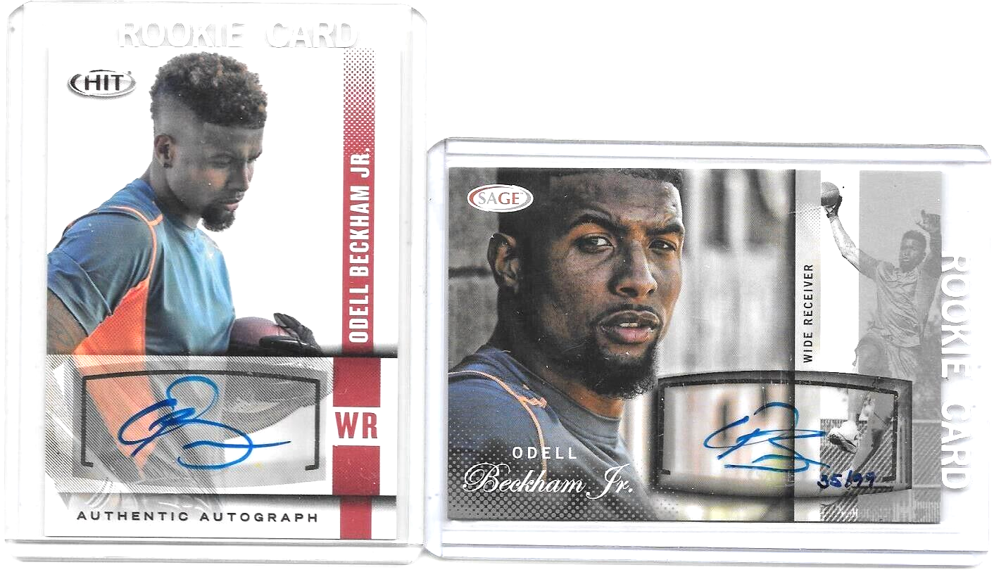 ODELL BECKHAM,JR. 2014 SAGE ROOKIE CERTIFIED AUTOGRAPH CARDS | eBay
