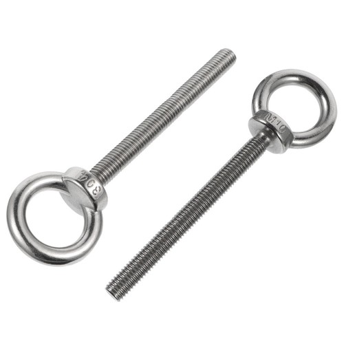 2 Pcs Heavy Duty Lifting Eye Nut Screw Eyes Stainless Steel Device ...